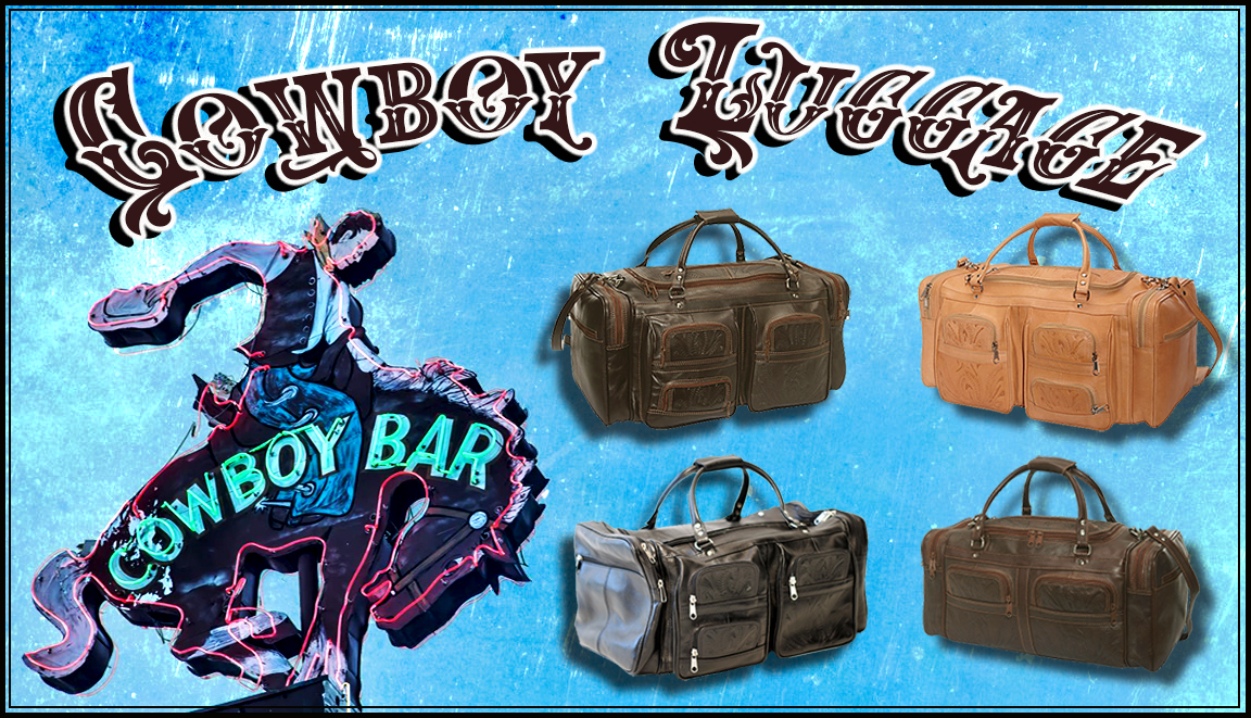 Western Duffle Bags - Vacation or Rodeo - Cowboy Luggage